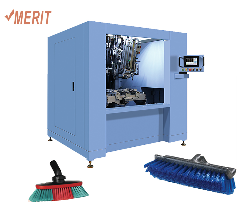 5 axis 2 drilling and 1 tufting broom tufting machine MTB70 - brush and ...